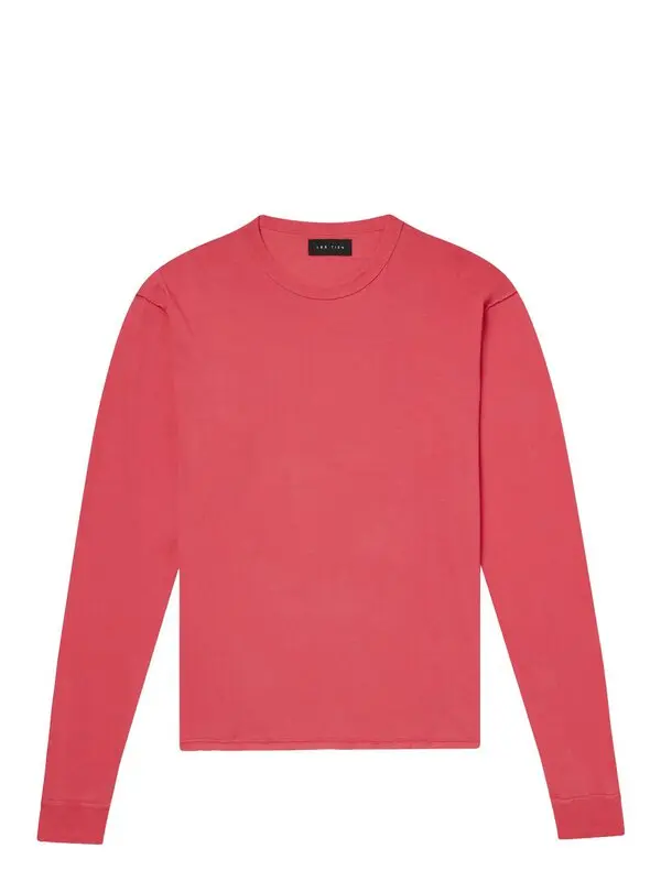 LES TIEN Cotton-jersey T-shirt - Red