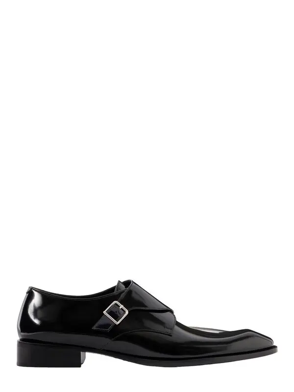Saint Laurent Connor Leather Oxford Shoes - Black