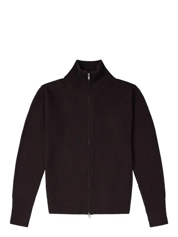 Barena Venezia Ribbed Virgin Wool Sweater - Brown