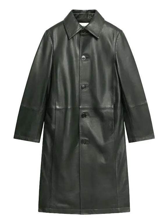 Zadig&Voltaire Mentlyr Leather Coat - Gloom