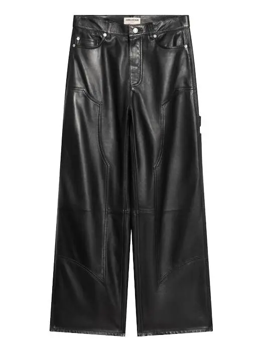Zadig&Voltaire Perya Leather Pants - Black