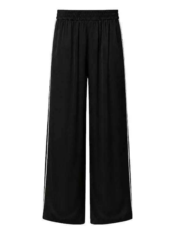 Zadig&Voltaire Satin Pajama Pants - Black