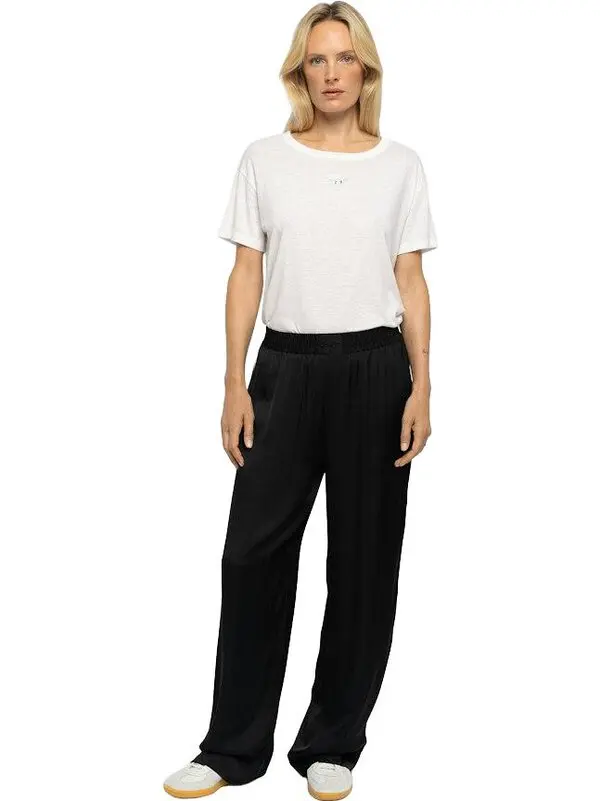 Zadig&Voltaire Satin Pajama Pants - Black