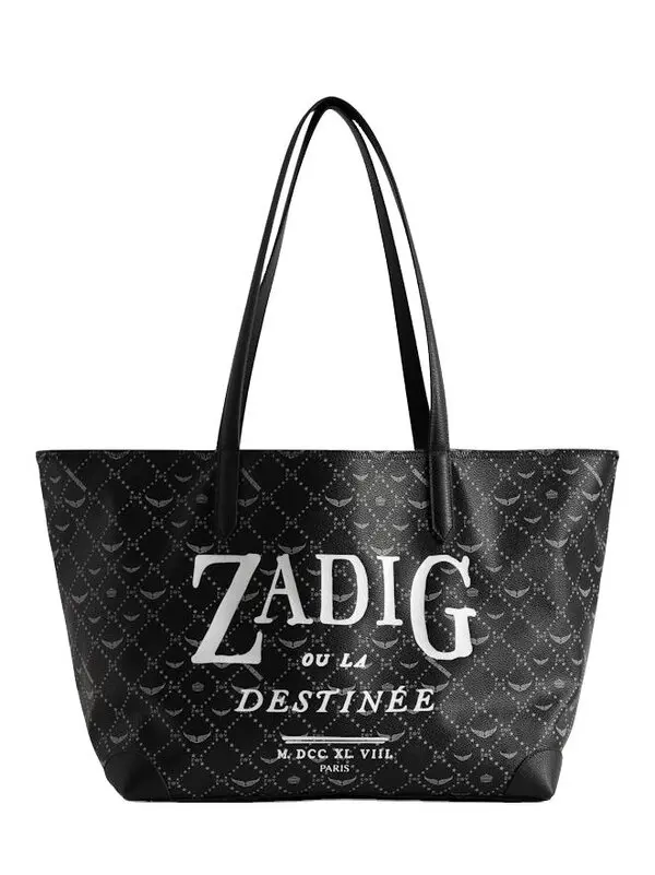 Zadig&Voltaire Z Shopper Xl Monogram Book Tag Bag - Black