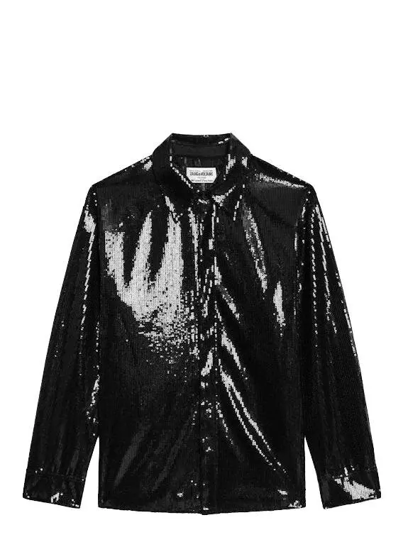 Zadig&Voltaire Tyrica Sequin Shirt - Black