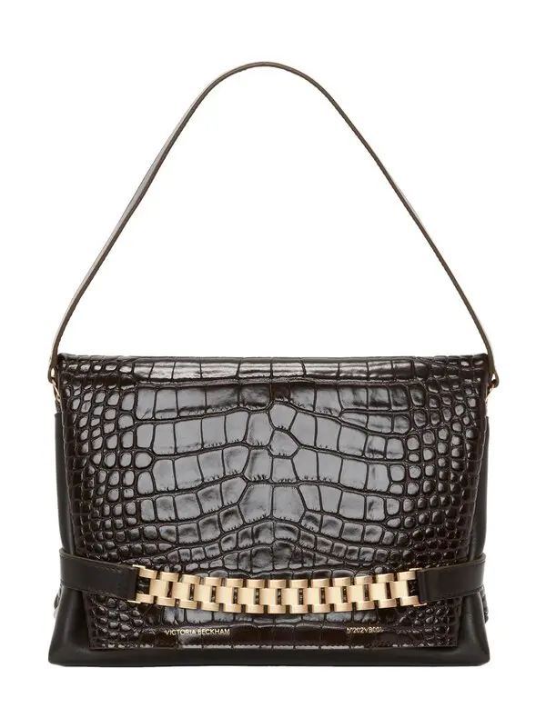 Victoria Beckham Chain Pouch - Chocolate