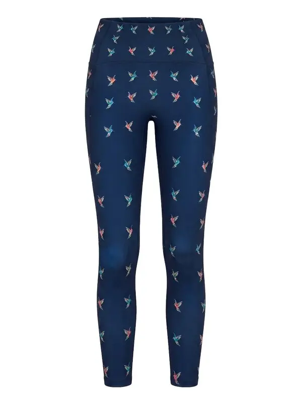 JESSIE ZHAO NEW YORK Freedom Wings High-waisted Cropped Leggings - Blue