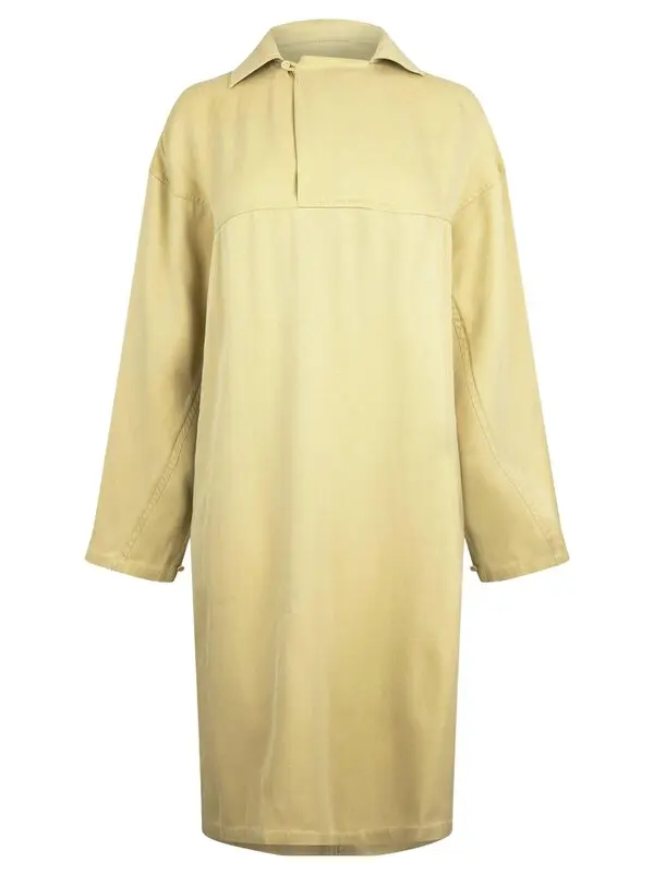 Bottega Veneta Minimalist Long Sleeve Slip Dress - No