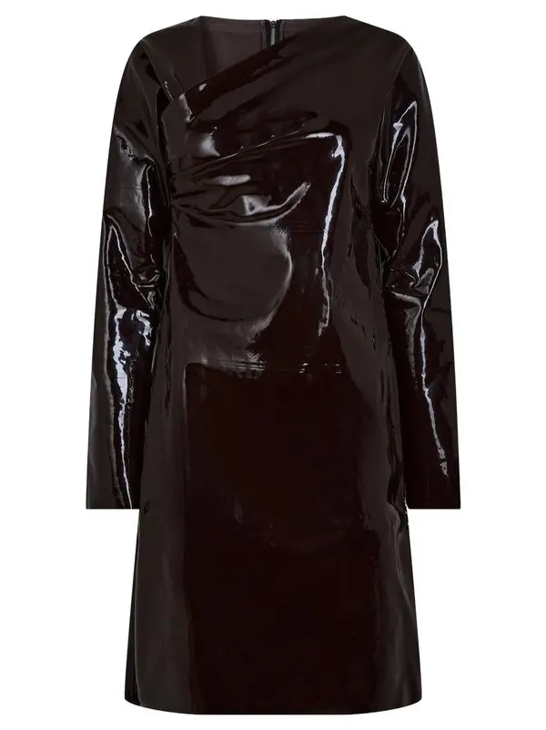 Bottega Veneta Draped Textured Mini Dress - No