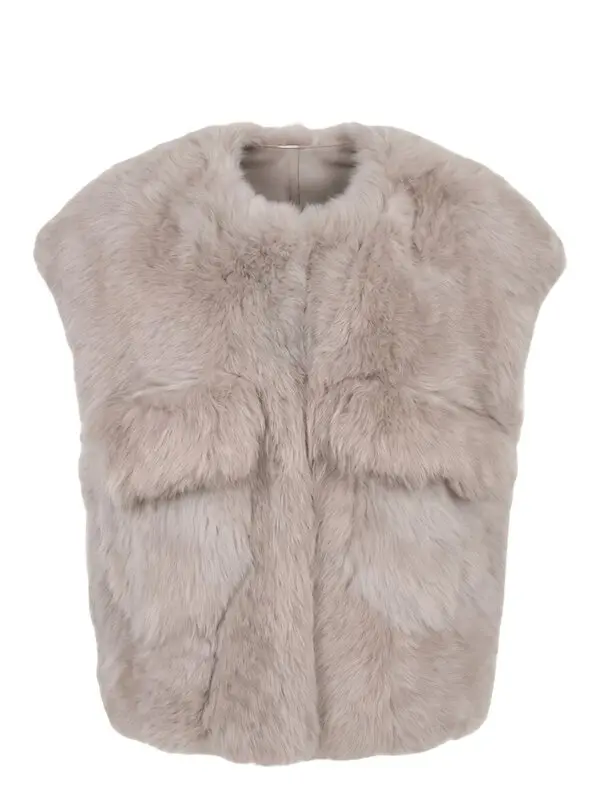 MANZONI 24 Wool Vest - Stone