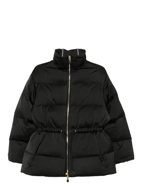 Elisabetta Franchi Drawstring Puffer Jacket - Black
