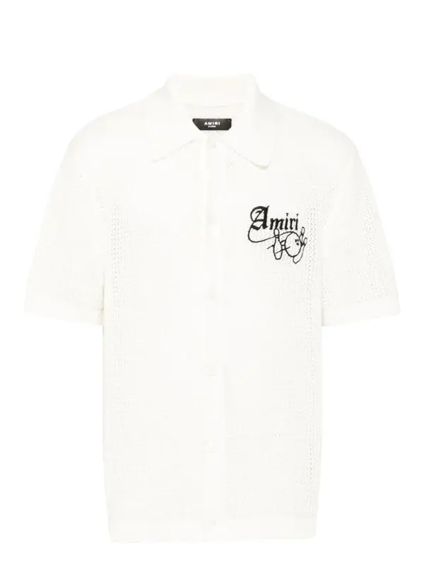 Amiri Open-knit Shirt - Alabaster
