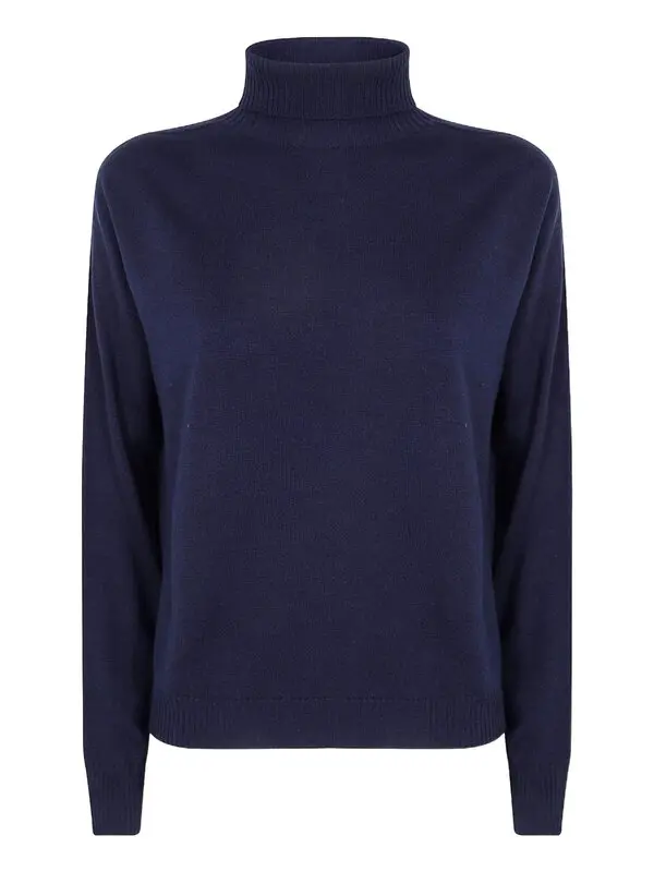 DRUMOHR Turtle Neck Sweater - Navy