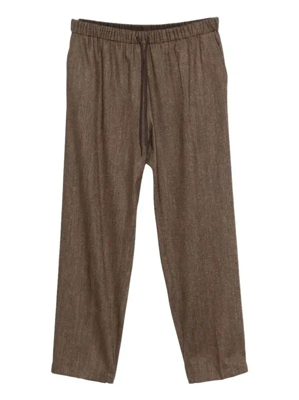 MAISON MARGIELA Drawstring-waist Trousers - Brown