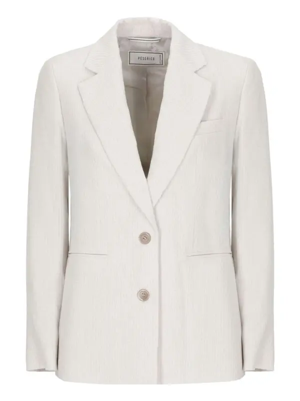 Peserico Textured Single-breasted Blazer - No