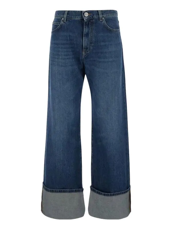 Pinko High Waisted Wide-leg Jeans - Blue