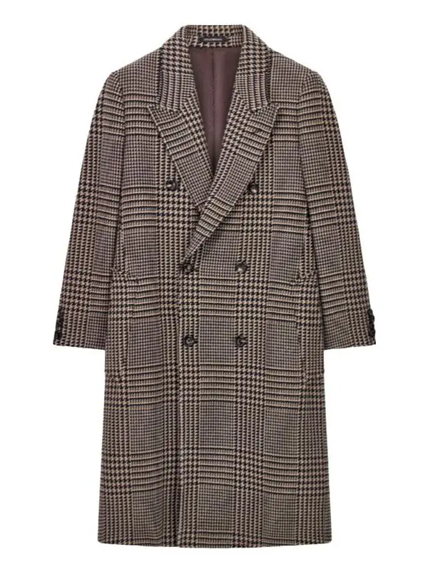 Emporio Armani Checked Long Coat - Pattern