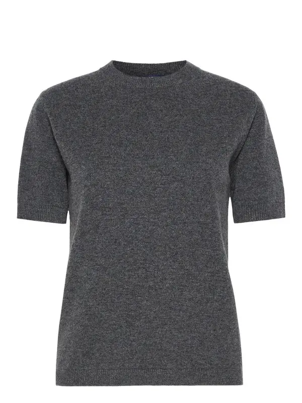 Max Mara Short-sleeved Knit Top - Gray
