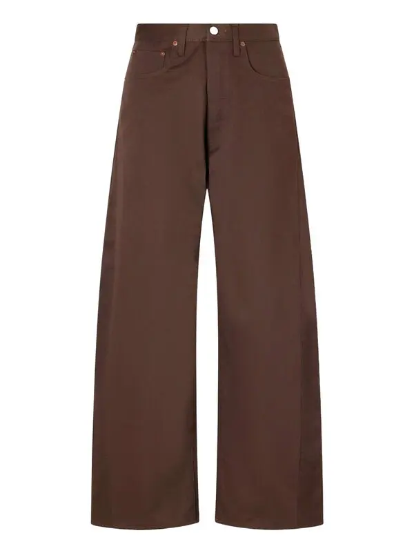 SSSTEIN High-rise Wide-leg Denim - Brown