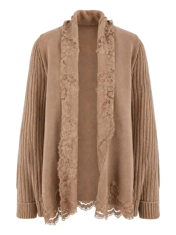 Ermanno Scervino Long-sleeve Cardigan - Brown