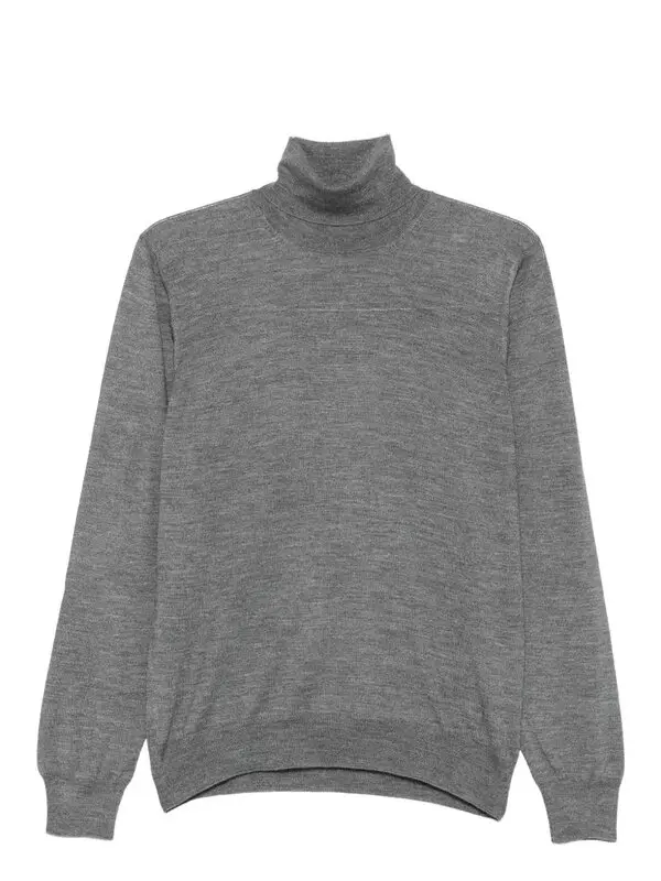 BARBA NAPOLI Roll-neck Sweater - Grey