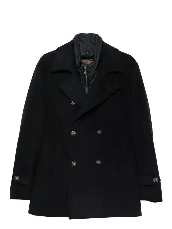 BARBA NAPOLI Double-breasted Peacoat - Blue