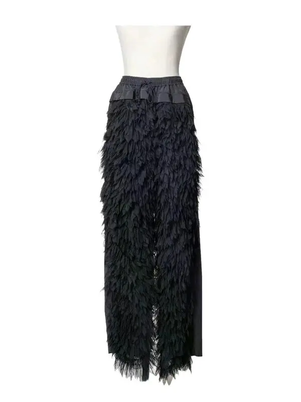 MULLER OF YOSHIOKUBO Canopy Tulle Trousers - Black