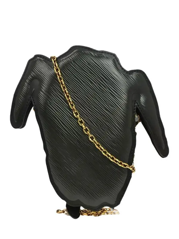 LOUIS VUITTON 2018 Pochette Dog Face Cross Body Bag - Black