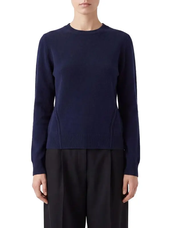 JIL SANDER Cashmere Crewneck Jumper - Blue