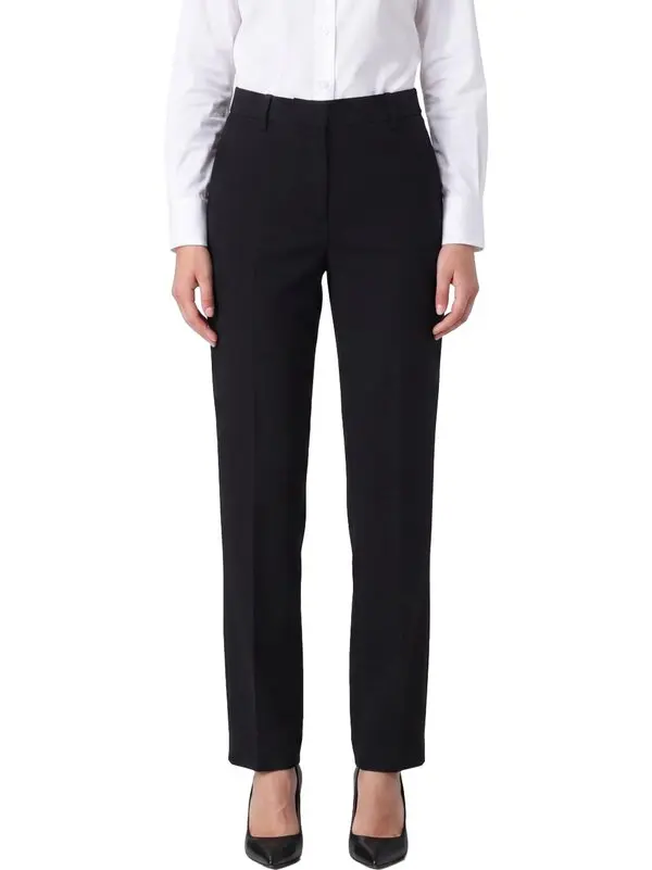 LANVIN Mid-rise Slim Fit Skinny Pure Wool Trousers With Belt Loops - Black