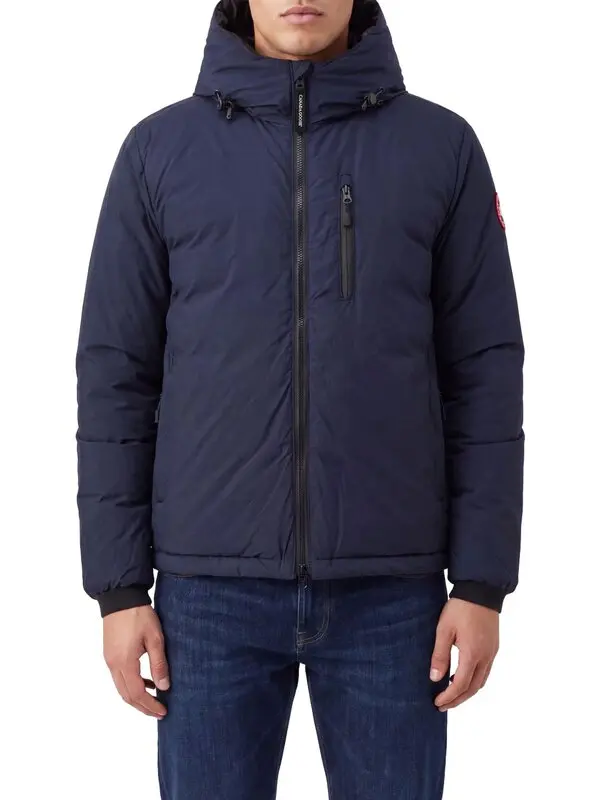 Canada Goose Hooded Puffer Jacket In Water-repellent Technical Nylon - Blue