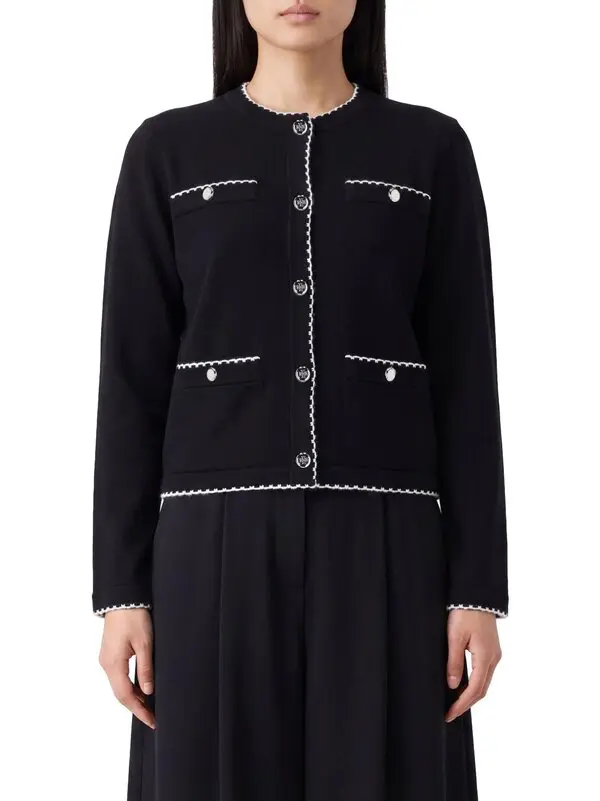 Tory Burch Wool Cardigan - Black