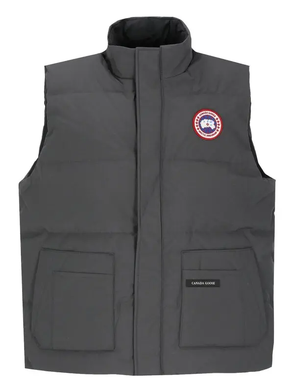 Canada Goose Quilted Cotton-blend Gilet With Patch Pockets - Grey
