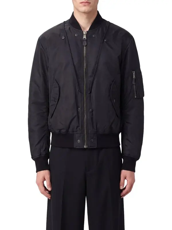MAISON MARGIELA Reversible Nylon Bomber Jacket With A Windproof Finish - Grey
