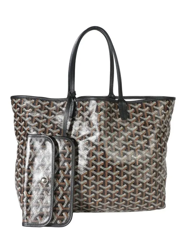 Goyard Goyardine Canvas Saint Louis Pm Tote - Black