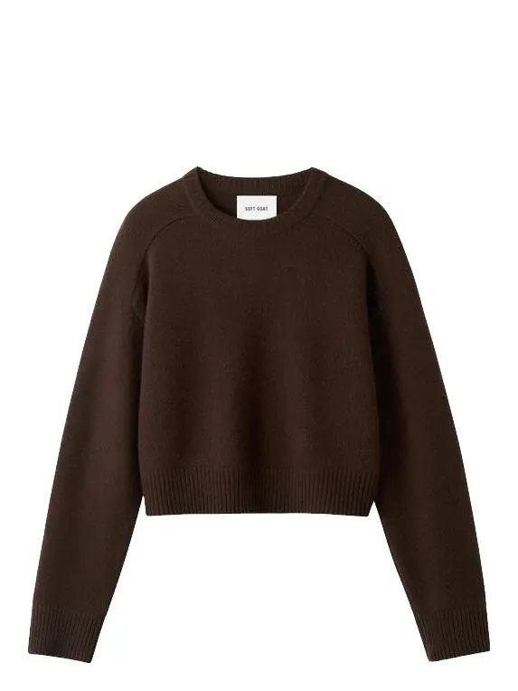 Soft Goat Cashmere Top - Mocha