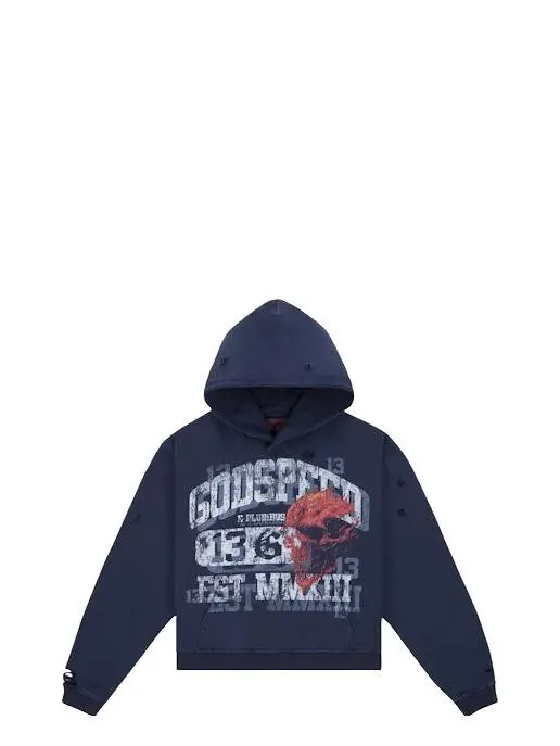 GODSPEED Seeing Double Hooded Sweatshirt - Blue