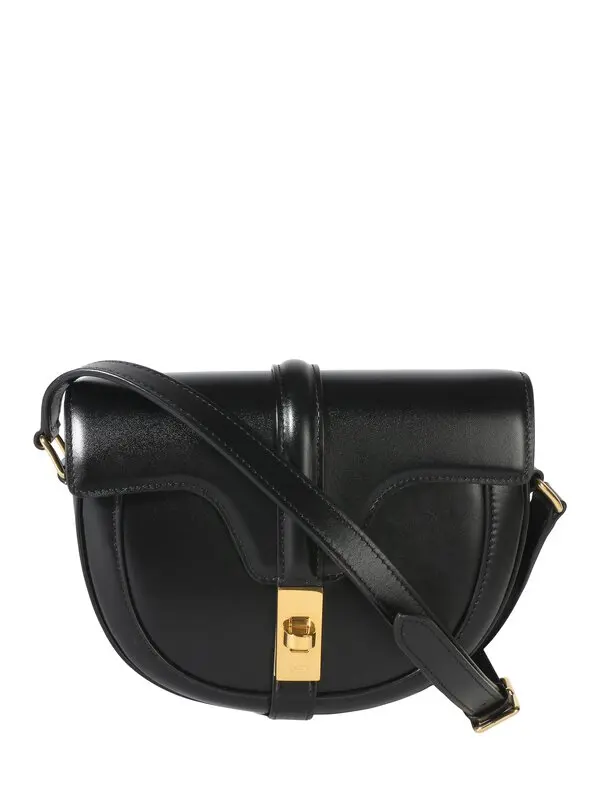 Celine Calfskin Shoulder Bag - Black