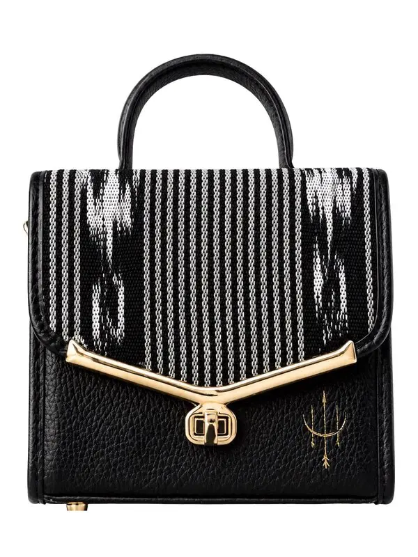 BELLA SOUL Mini Crossbody Leather Bag - Black