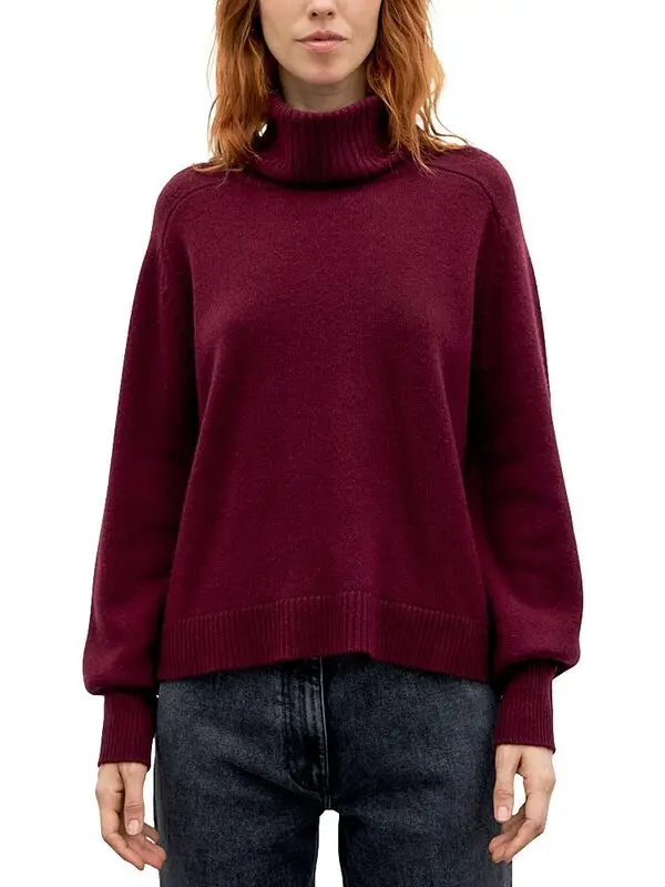 Gerard Darel Ramia Wool Turtleneck Sweater - Redwine