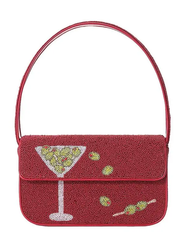 Staud Tommy Beaded Top Handle Bag - Extra Dirty