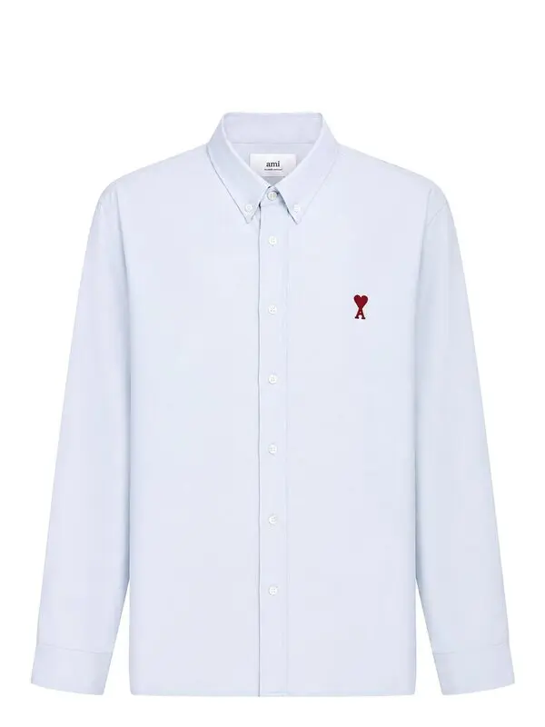 AMI Paris Logo Shirt - Azure