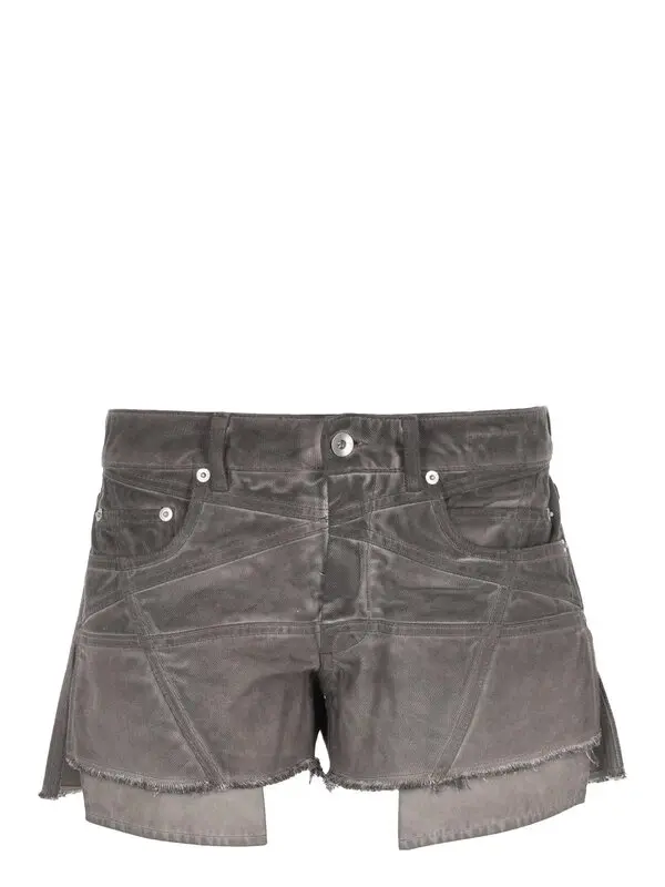 Rick Owens Lana Cut Offs Denim Shorts - Charcoal