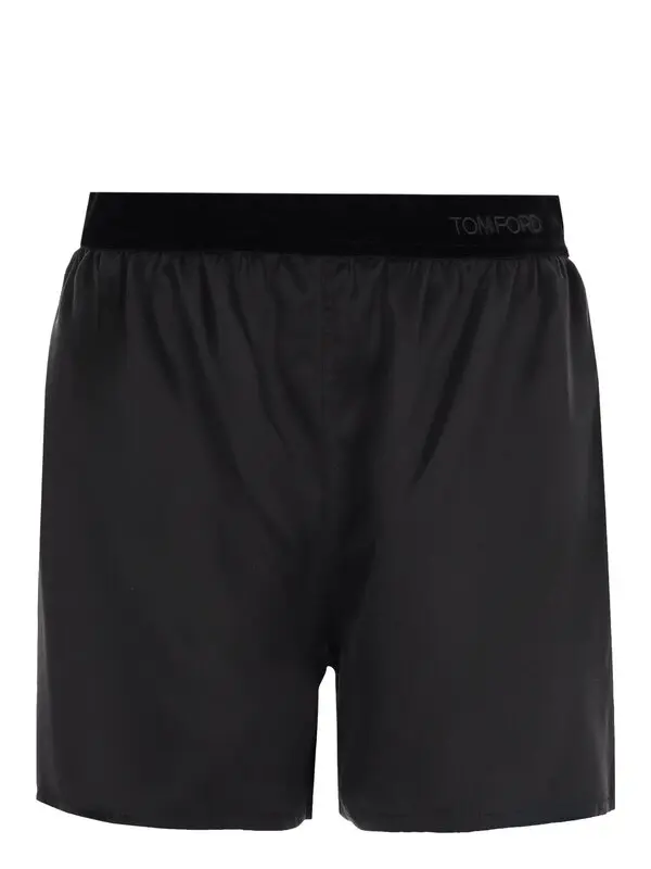 TOM FORD Shorts In Seta - Black