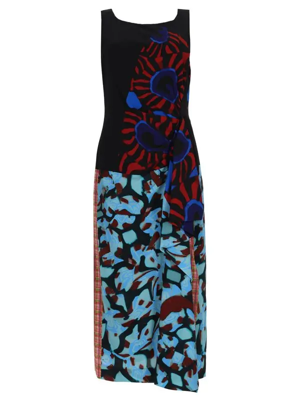 Dries Van Noten Printed Midi Dress - Multicolour