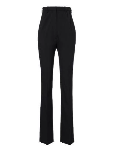 Balenciaga Wool Straight Pants - Black