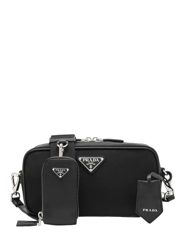 Prada Logo Shoulder Bag - Black
