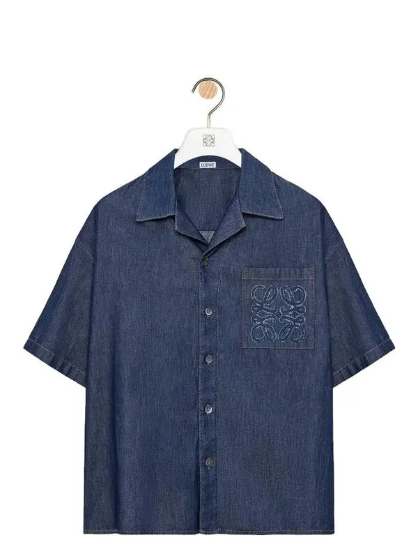 Loewe Short-sleeve Shirt - Denimblue