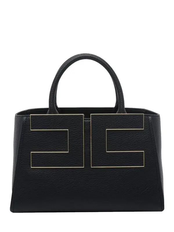 Elisabetta Franchi Flared Tote Bag - Black