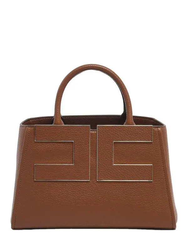 Elisabetta Franchi Flared Tote Bag - Brown